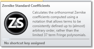 Zernike Standard系数(Zernike Standard Coefficients)